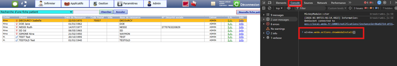 Mettre à jour mon Weda Connect. Comment trouver la version de Weda ...