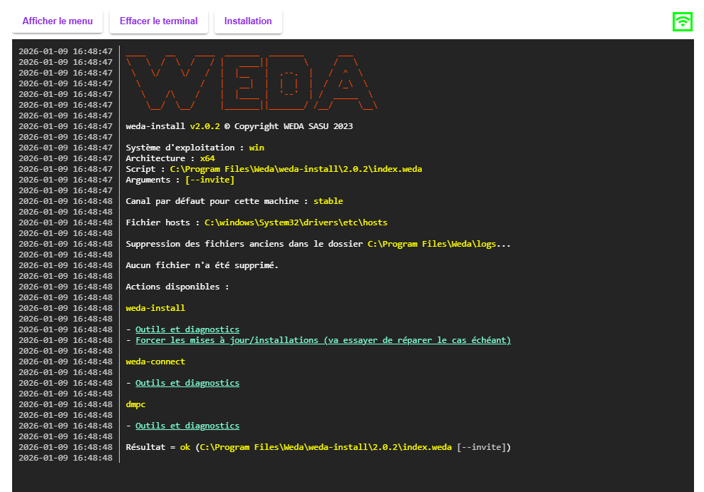 Mettre à jour mon Weda Connect. Comment trouver la version de Weda ...