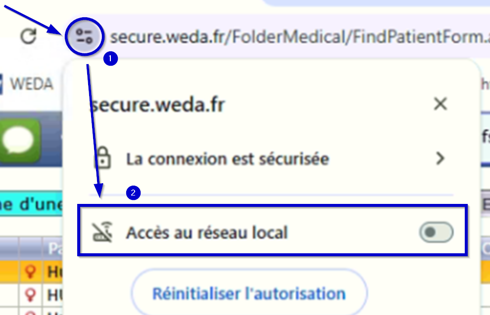 Je ne parviens plus à accéder à certaines fonctionnalités de Weda ...